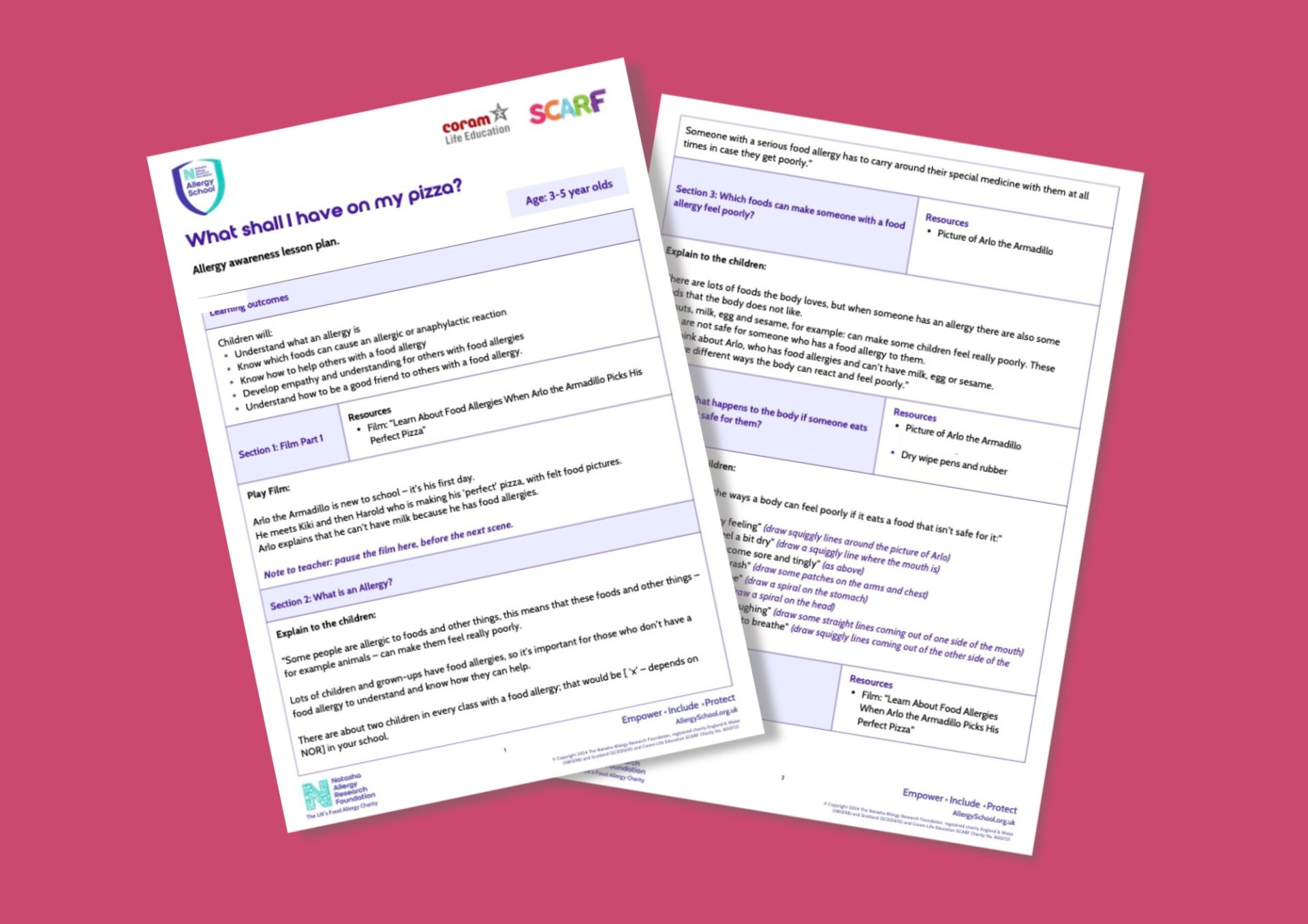 Welcome to NARF Allergy School, Teaching Children About Food Allergies