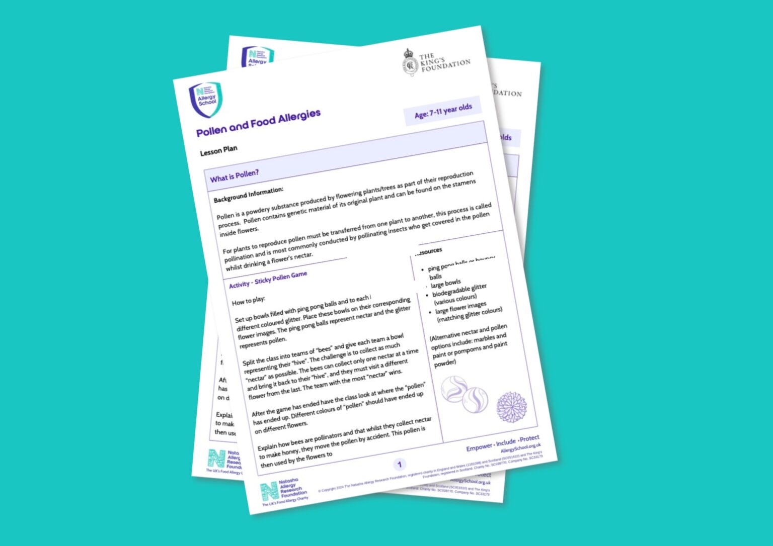 Pollen Cards - Allergy School